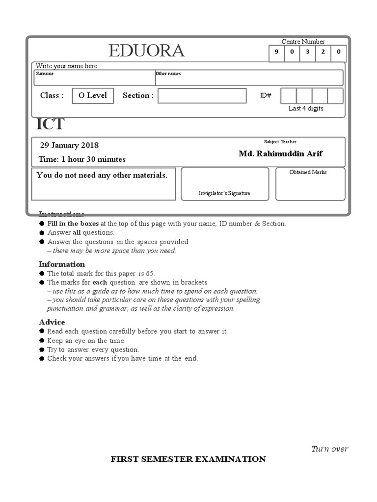 IGCSE ICT Mock 3 - Full | PDF | Point Of Sale | Wide Area Network IGCSE ICT Mock 3 - Full | PDF | Point Of Sale | Wide Area Network