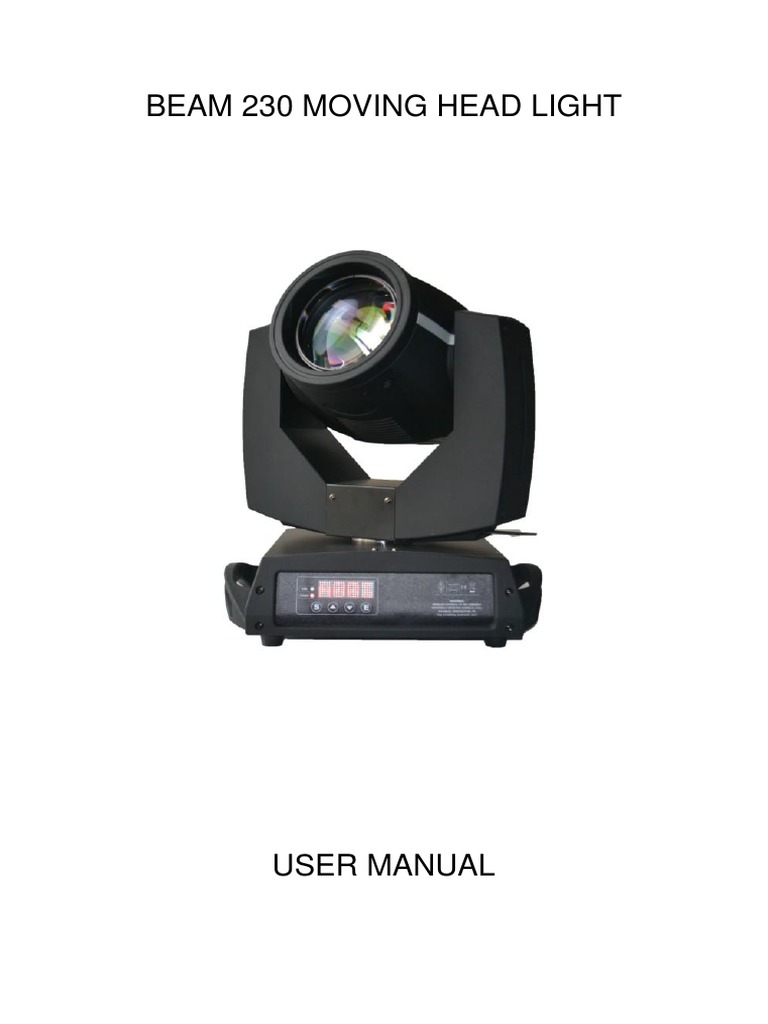 Beam 230 Moving Head Light | PDF | Color | Equipment