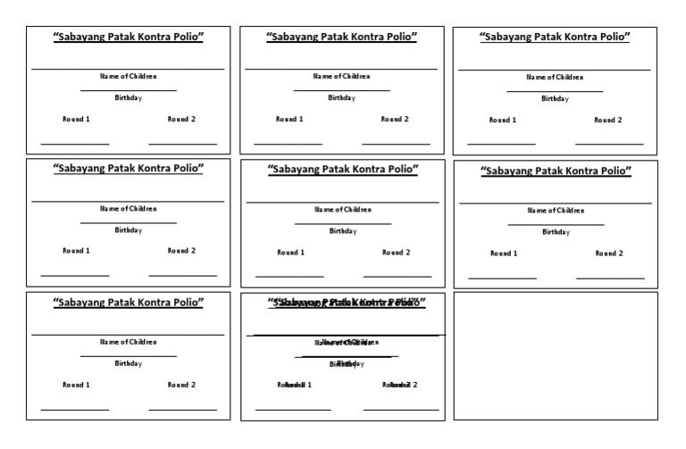 SPKP Card | PDF | Leisure
