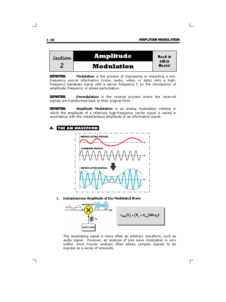 Analog Modulation | PDF | Modulation | Transmitter