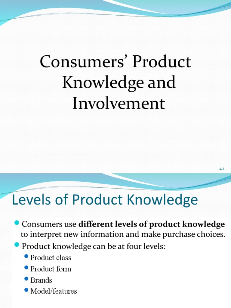 Consumers' Product Knowledge and Involvement | PDF | Brand | Affect ...