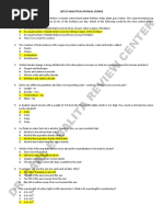 PRC Practice ANSWER SHEET | PDF