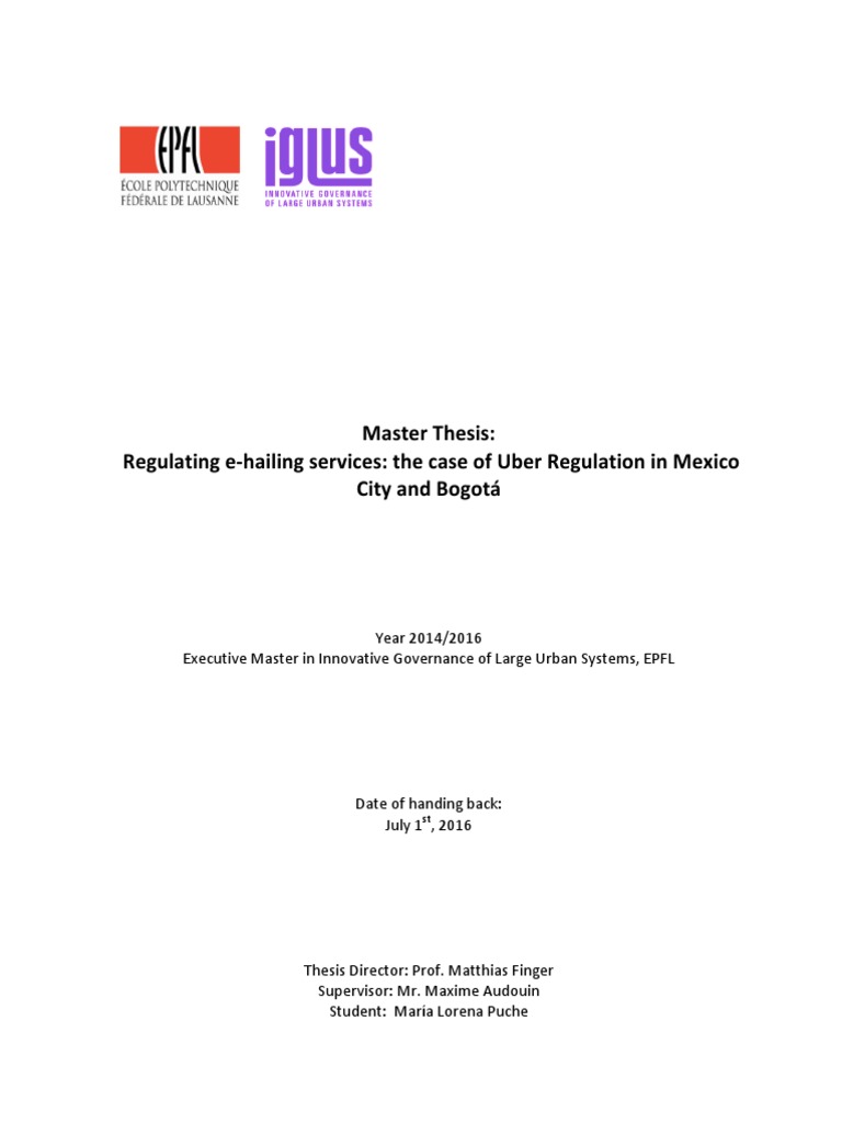 Uber Regulation in Mexico & Bogotá | PDF | Public Transport | Taxicab