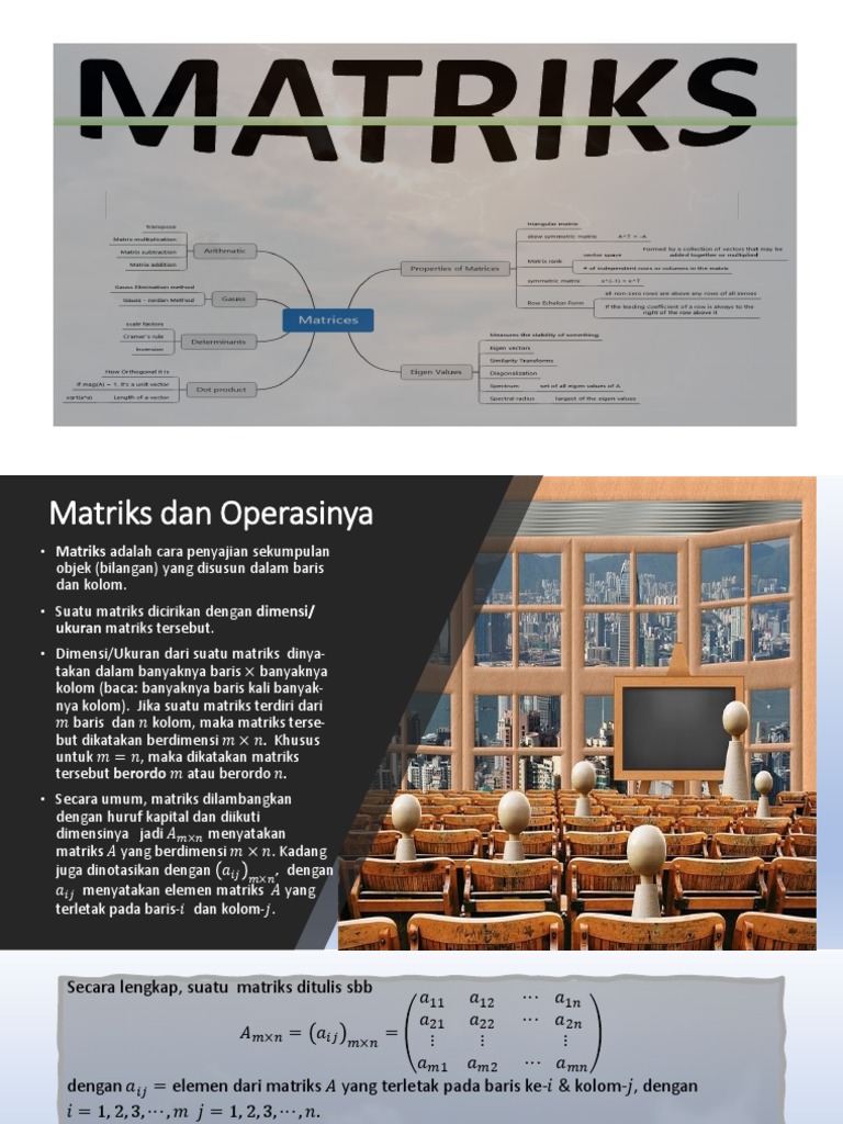 MBL-K9 Matriks Dan Operasinya PDF | PDF | Metode & Bahan Ajar | Komputer