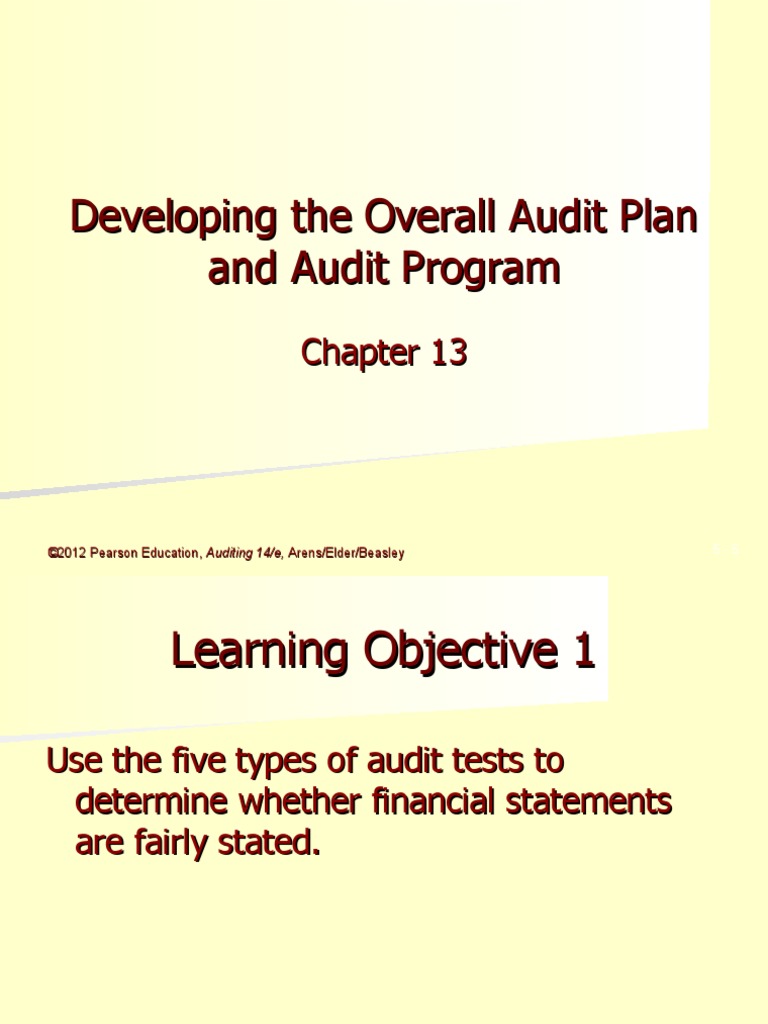 Developing The Overall Audit Plan and Audit Program | PDF | Internal Control | Audit