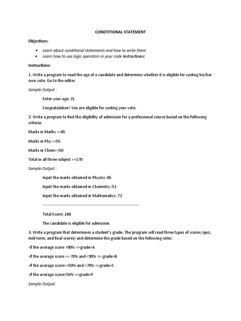 Conditional Logic in Programming: Examples of Using Conditional ...