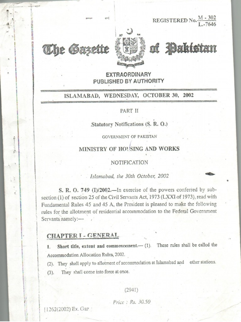 Allocation Rule 2002 | PDF