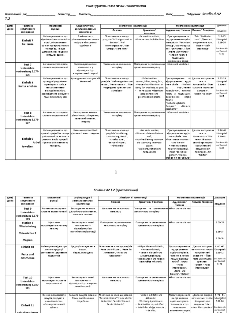 Studio D A2.2 | PDF