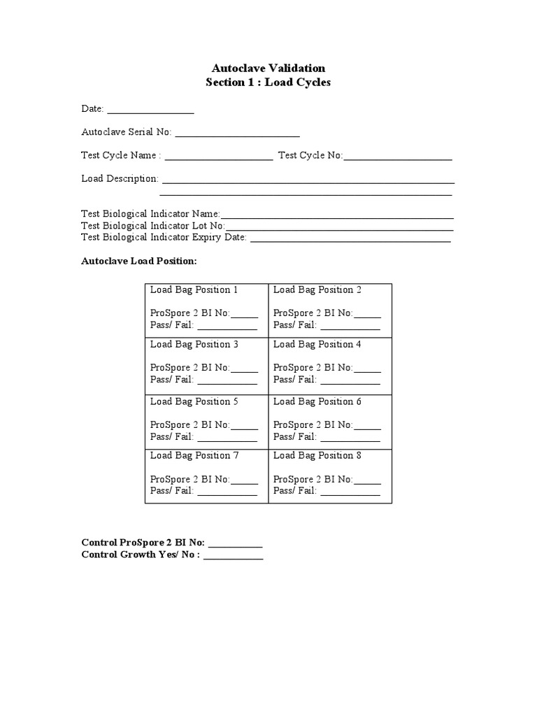 Autoclave Validation 2011 | PDF
