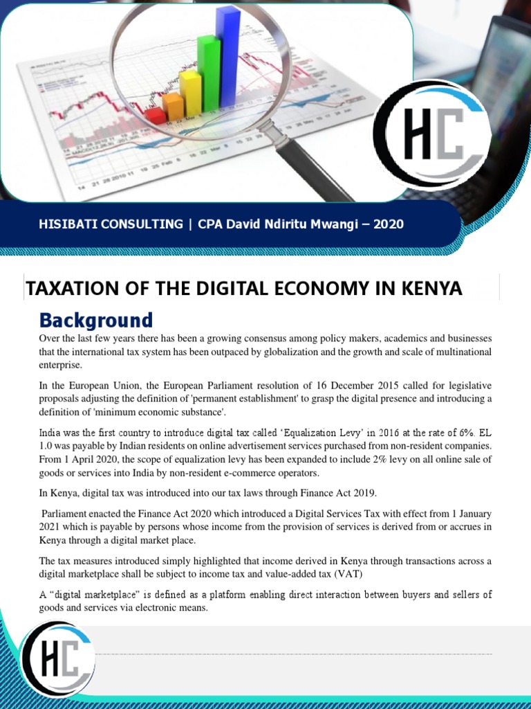 Taxation of The Digital Economy in Kenya. | PDF | Value Added Tax | Taxes