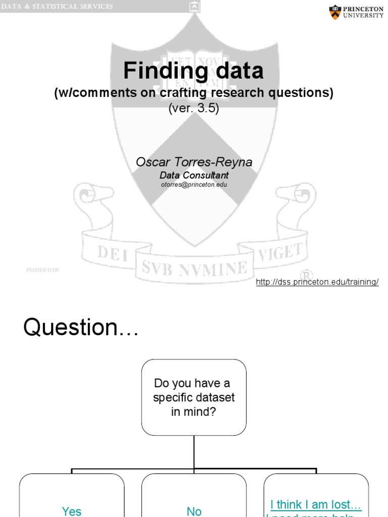 Finding Data 101 | PDF | Spss | Question