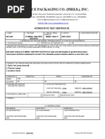 CHW & HW Piping Pressure Test Report Format | PDF