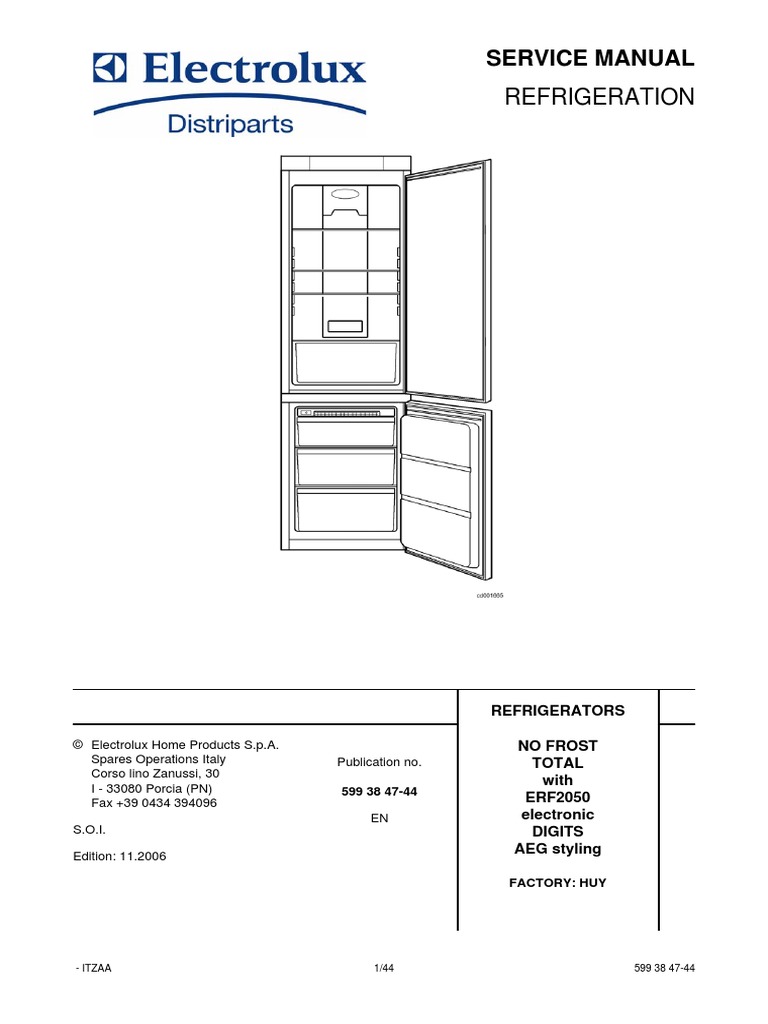 Ge Top Mounted Freezer Repair Manual