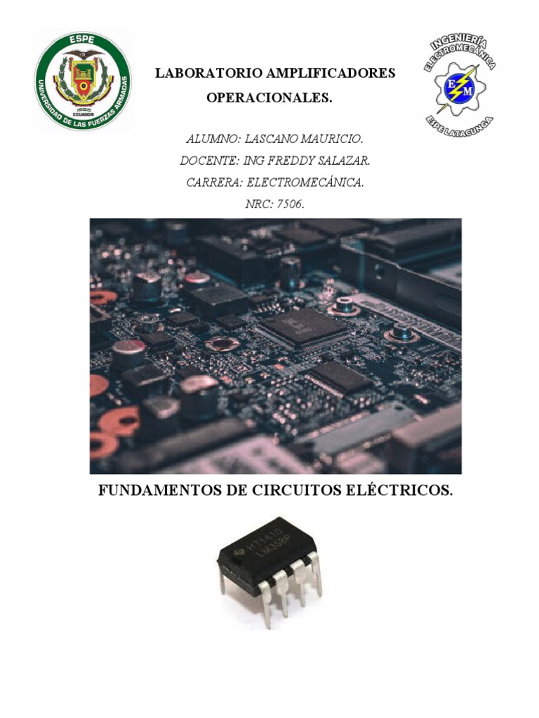 Amplificador Operacional | PDF | Amplificador operacional | Circuitos electrónicos