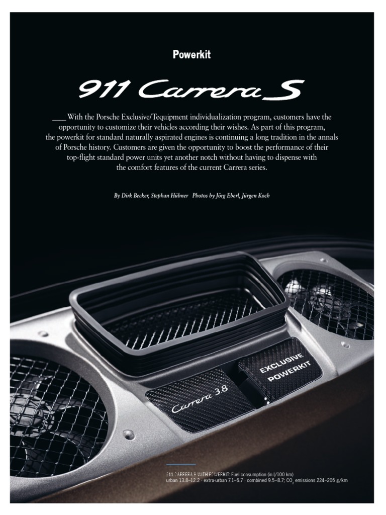 The 911 Carrera S Powerkit - Porsche Engineering Magazine 02-2012 | PDF ...
