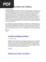 Anti Bullying Concept Paper | PDF