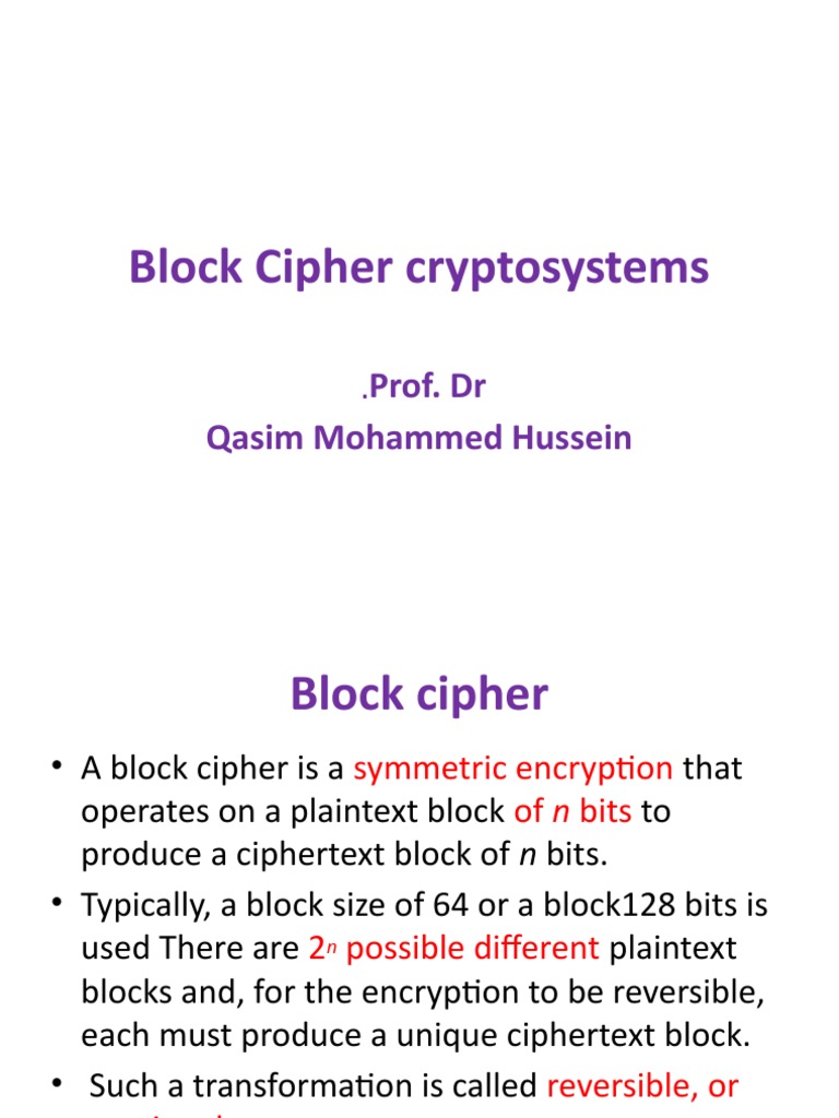 6 Block Cipher Cryptosystems | PDF | Cryptography | Military Communications
