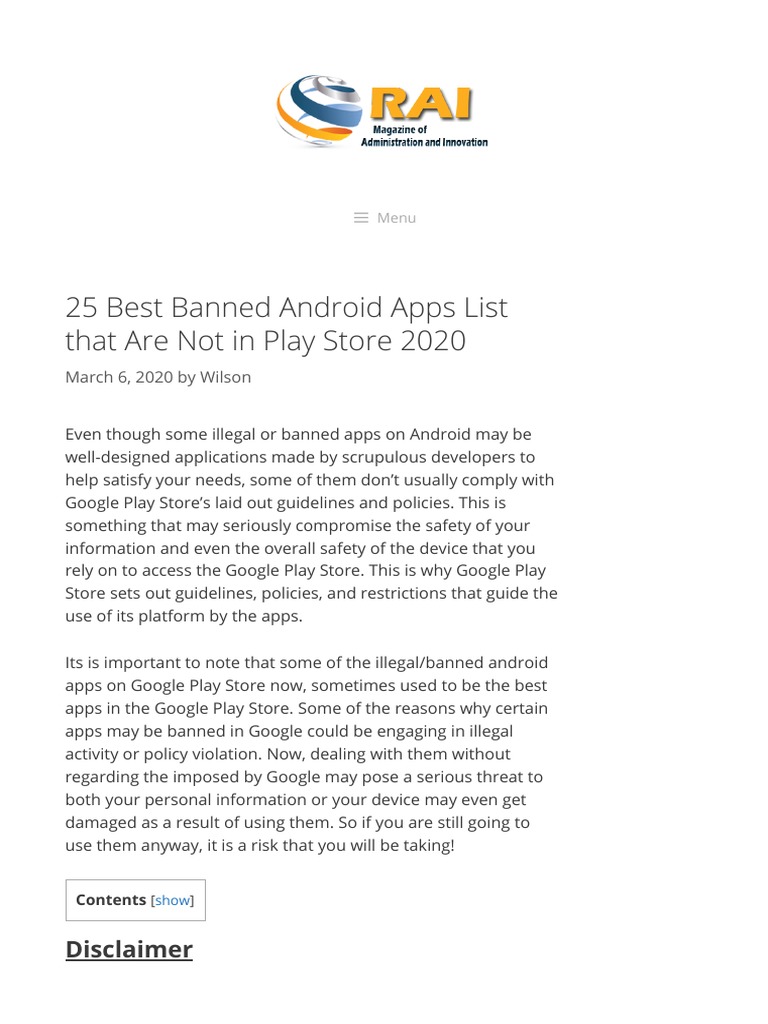 25 Best Banned Android Apps List That Are Not in Play Store 2020 ...