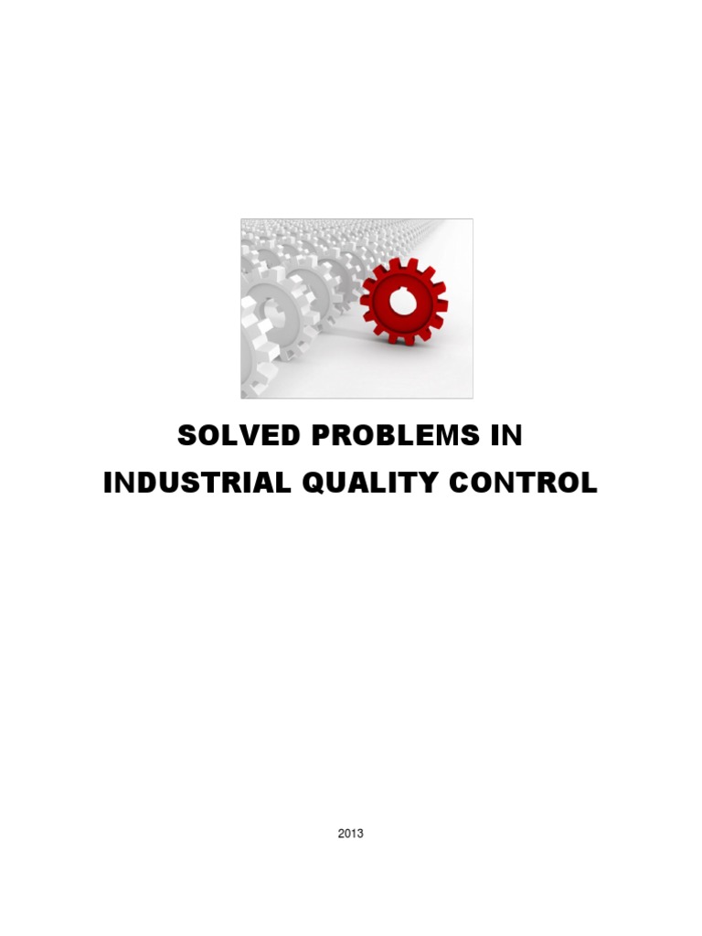 Solved Problems in Industrial Quality Control 20131 PDF | PDF ...