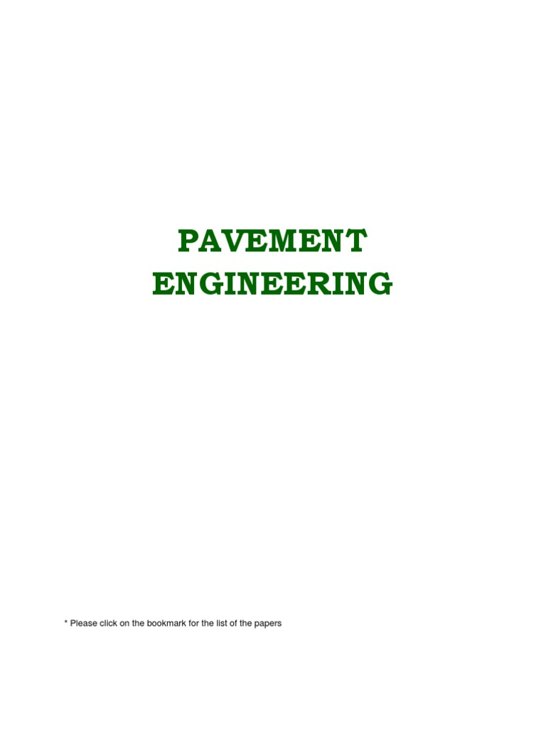 Pavement Engineering | PDF | Road Surface | Deformation (Engineering)