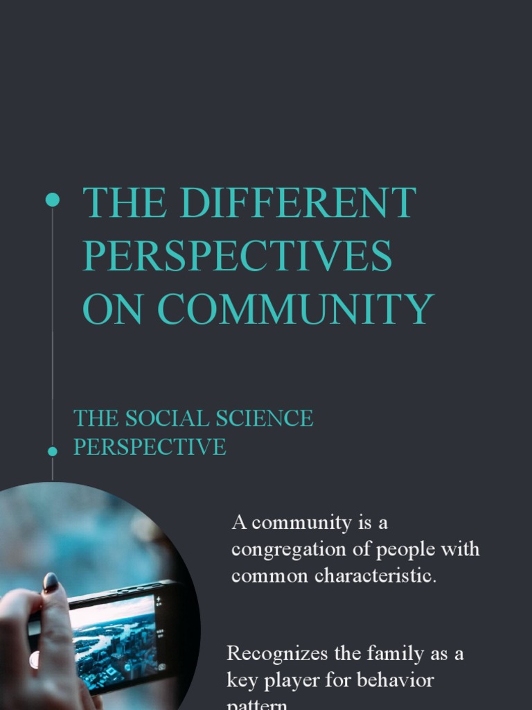 The Different Perspectives On Community | Download Free PDF | Community ...