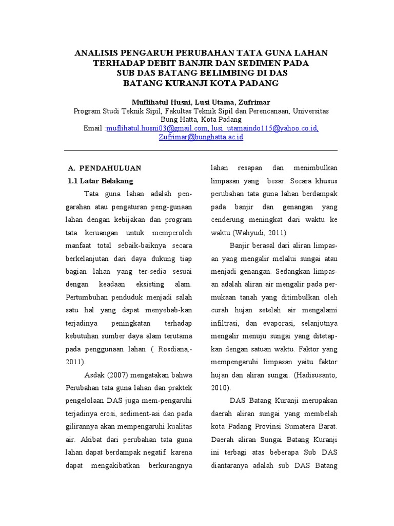 Jurnal Tata Guna Lahan | PDF