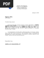 Request Letter For COE | PDF