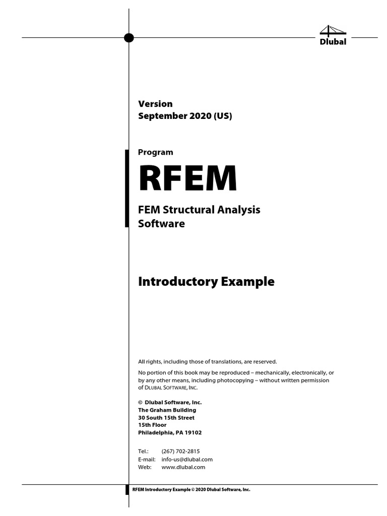 Introductory Example: FEM Structural Analysis Software | PDF | Button ...