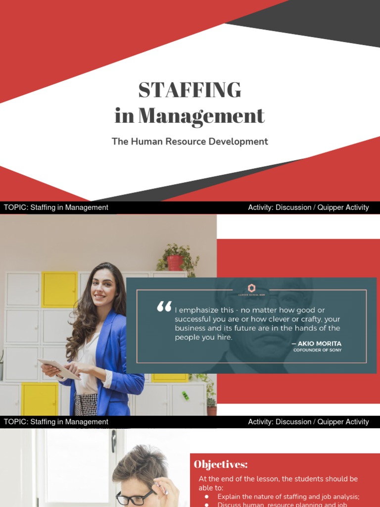 04 - Staffing in Management PDF | PDF | Human Resources | Employment