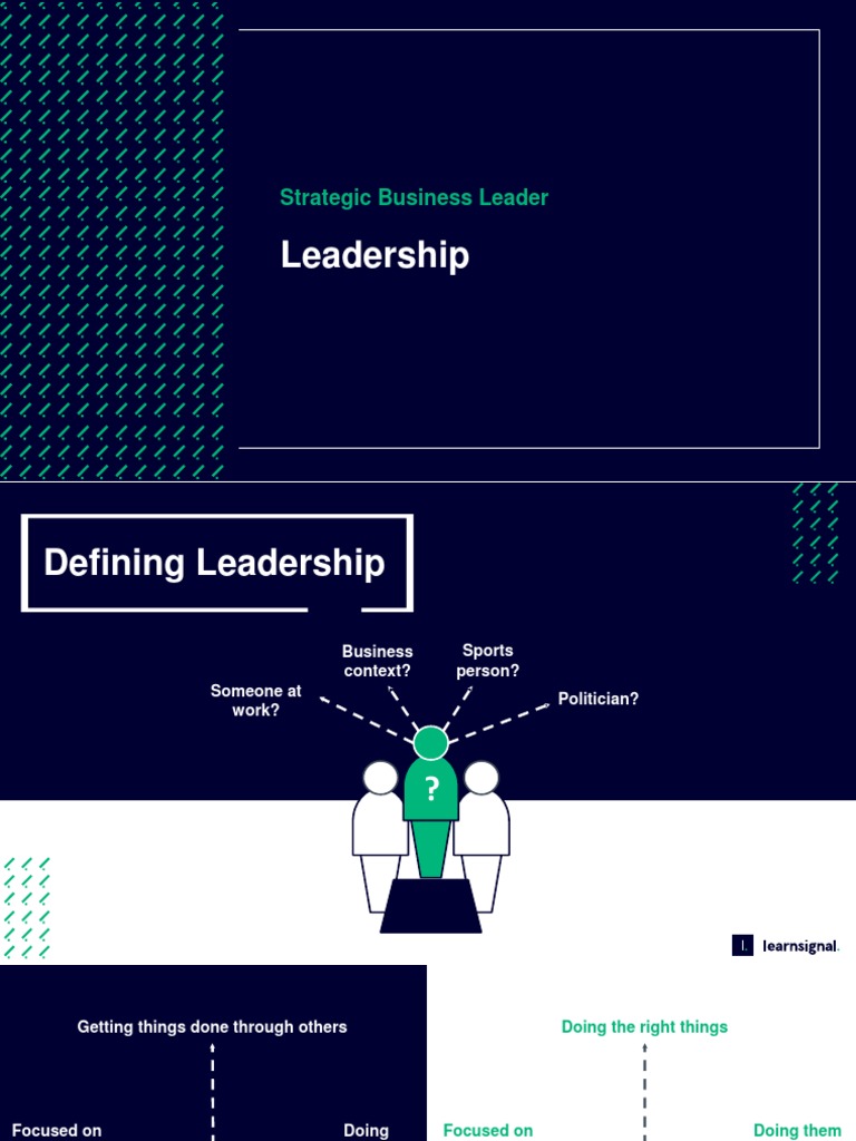 Qualities of Leadership Notes | PDF