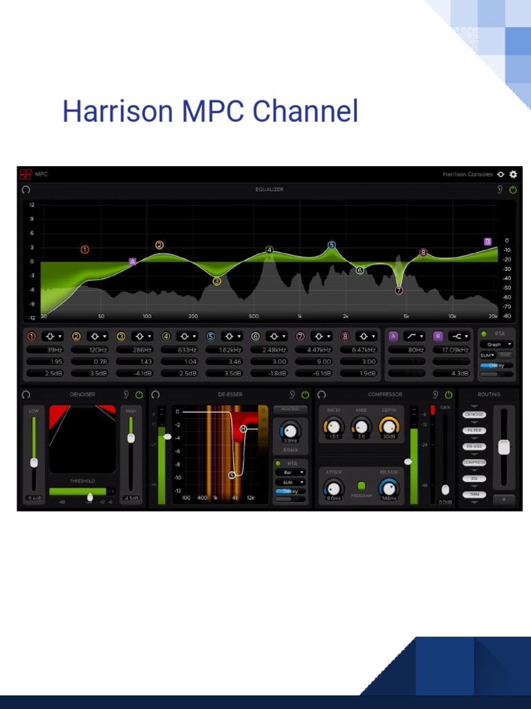 Harrison MPC Channel Manual | PDF | Equalization (Audio) | Bandwidth ...