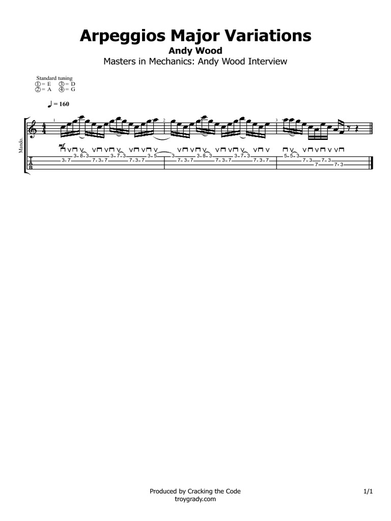 Arpeggios Major Variations | PDF