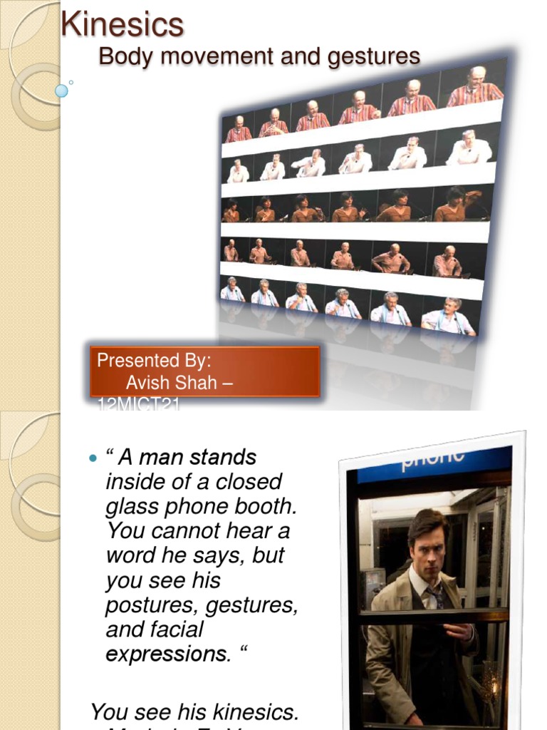 Body Movement and Gestures: Presented By: Avish Shah - 12MICT21 | PDF ...