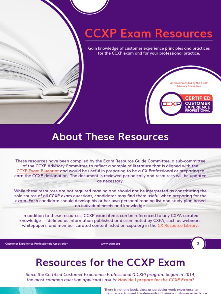 CXPA CCXP ExamResources Ebook FINAL | PDF | Customer Experience | Test ...