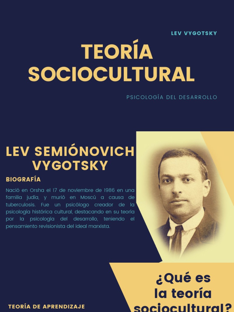 El Modelo Socio Historico Y Cultural De Lev Vygotsky Vigotsky: Teoria
