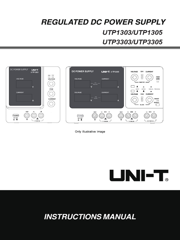 Power Supply Uni-T Model UTP1303-UTP1305-UTP3303-UTP3305 English Manual | PDF