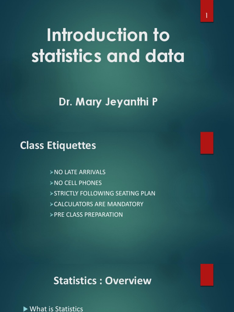 An Introduction to Statistics: Concepts, Data Types, Applications and ...