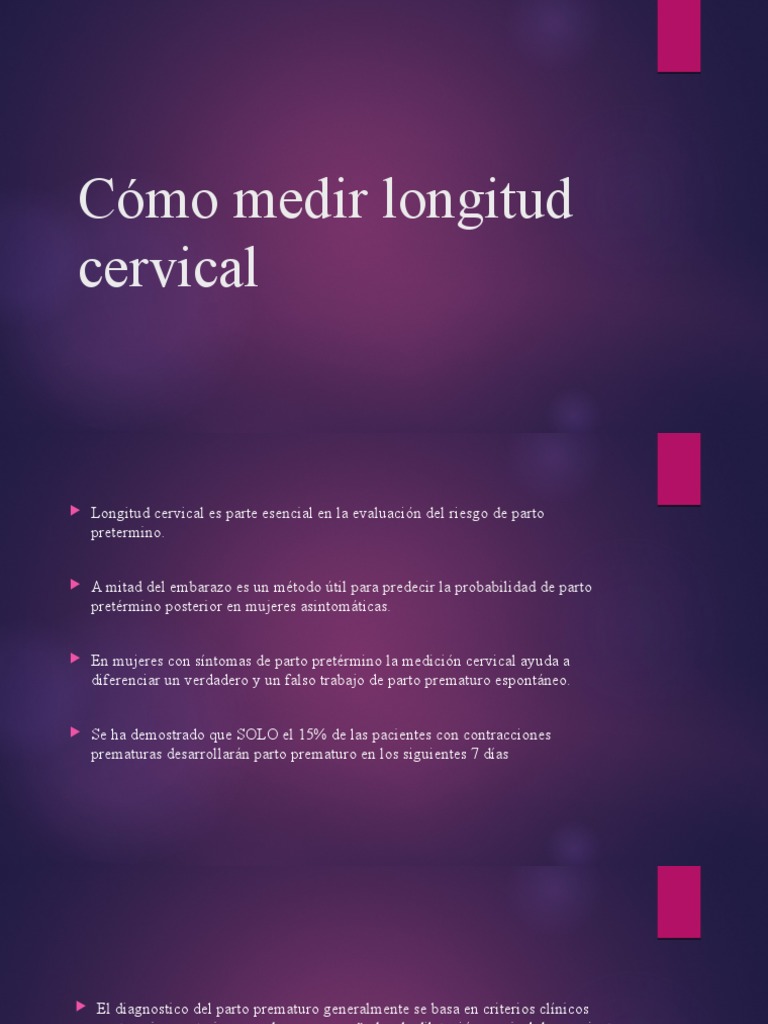 Cómo Medir Longitud Cervical | PDF | Parto | Parto prematuro