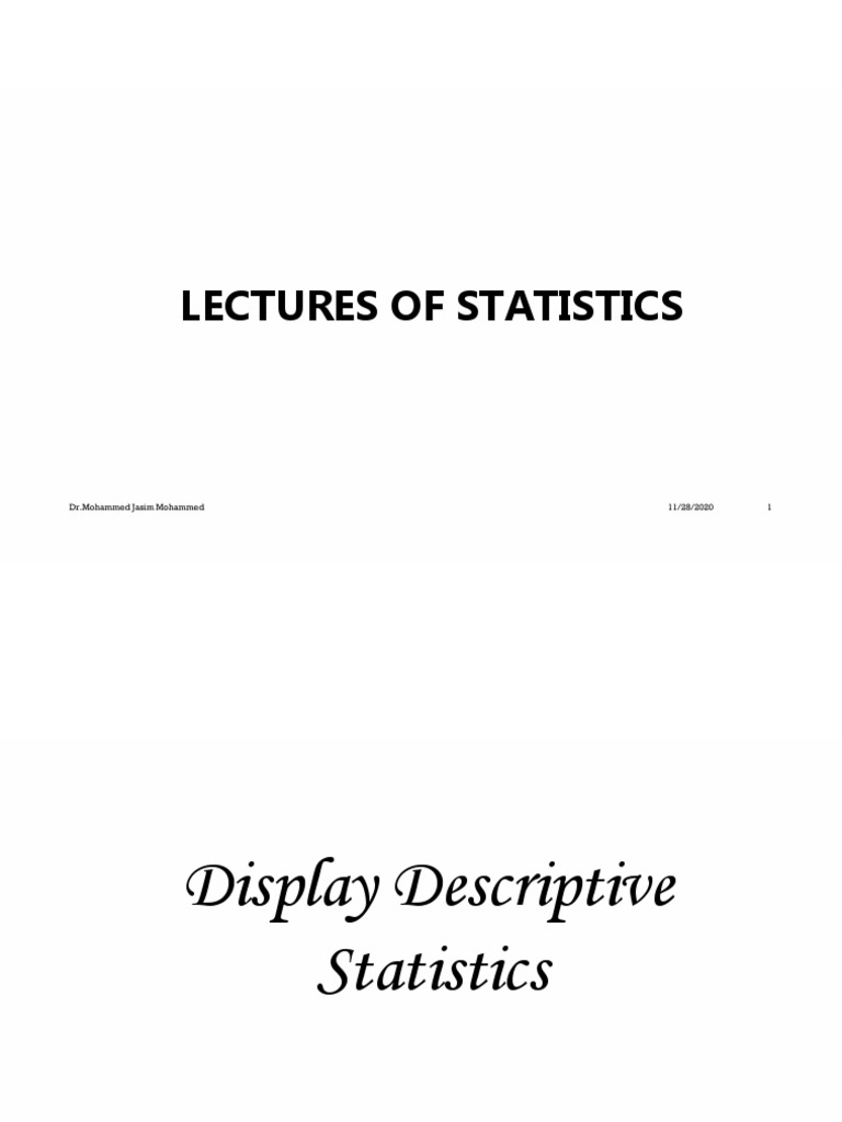 Descriptive Statistics-Lc2 | PDF | Quartile | Mean