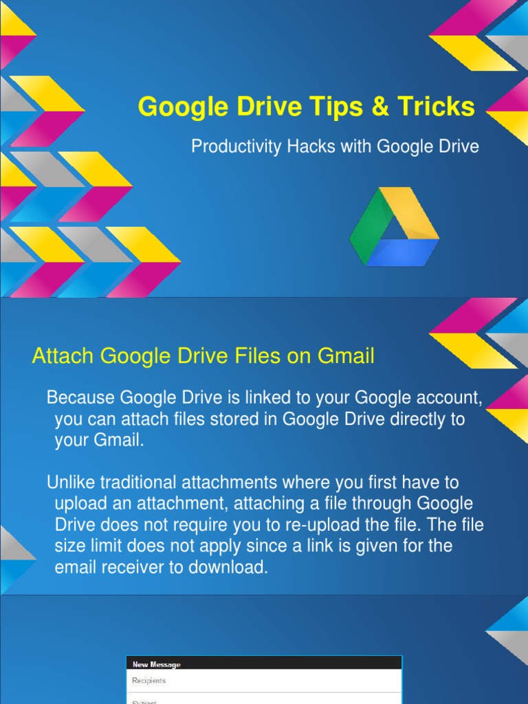 Google Drive Tips and Tricks | PDF | Gmail | Software