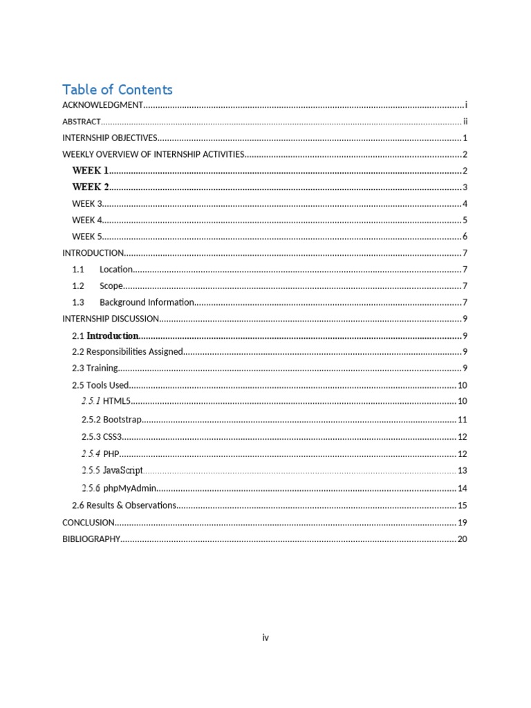 Internship Report | PDF | Bootstrap (Front End Framework) | Html