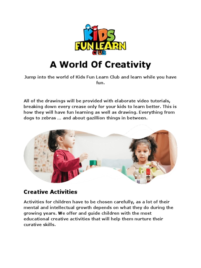 A World of Creativity: Creative Activities | PDF