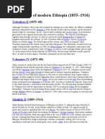 The Gonderian Period and Zemene Mesafint | PDF | Ethiopia | Horn Of Africa