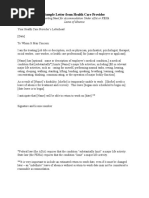 Diabetes Accommodation Letter Sample | PDF | Hyperglycemia | Diabetes