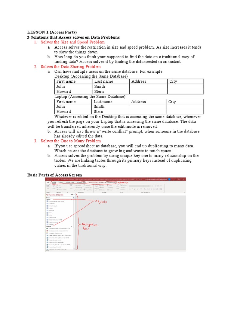 An Introduction to the Basic Components and Functions of Microsoft Access: Tables, Queries ...