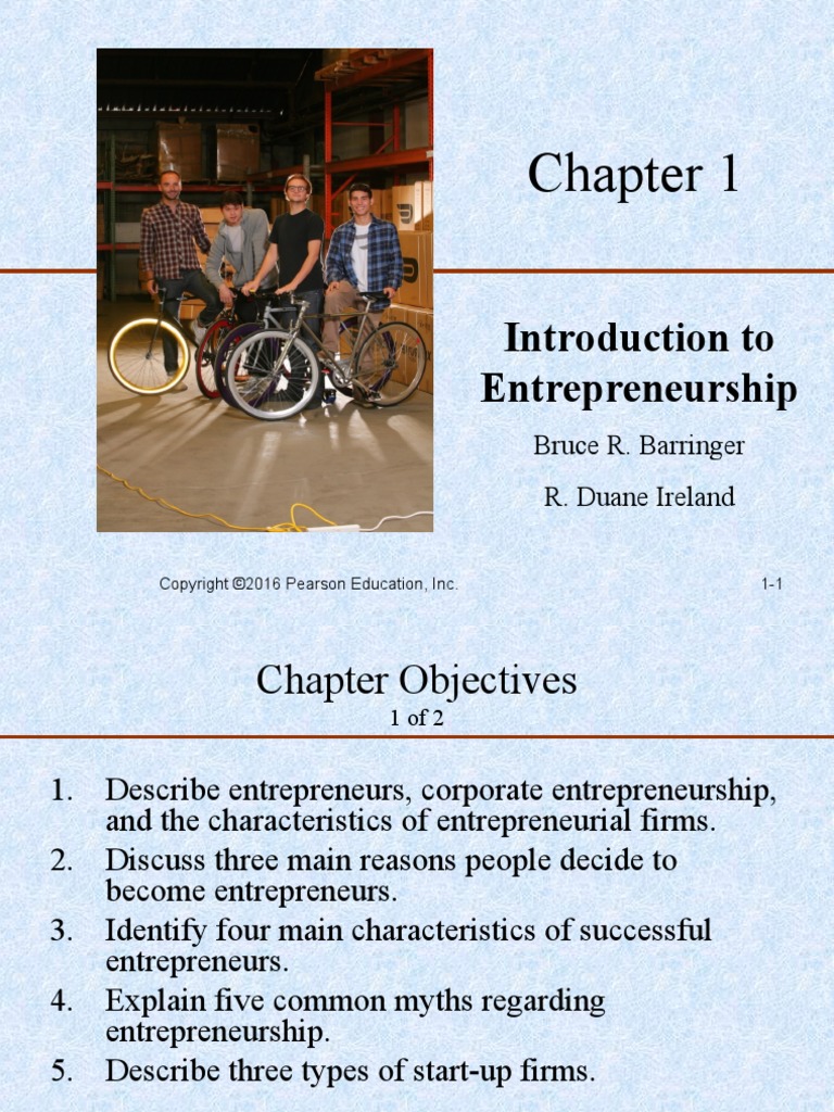 Introduction To Entrepreneurship: Bruce R. Barringer R. Duane Ireland ...