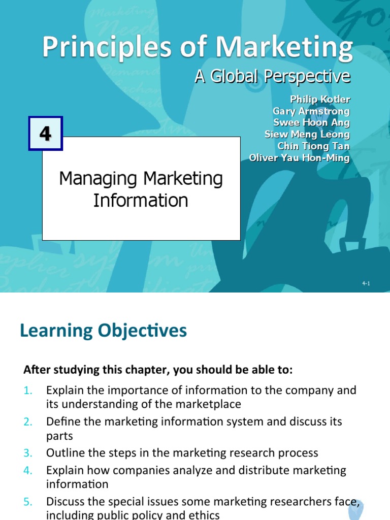 Global Marketing Information Management | PDF | Marketing Research ...
