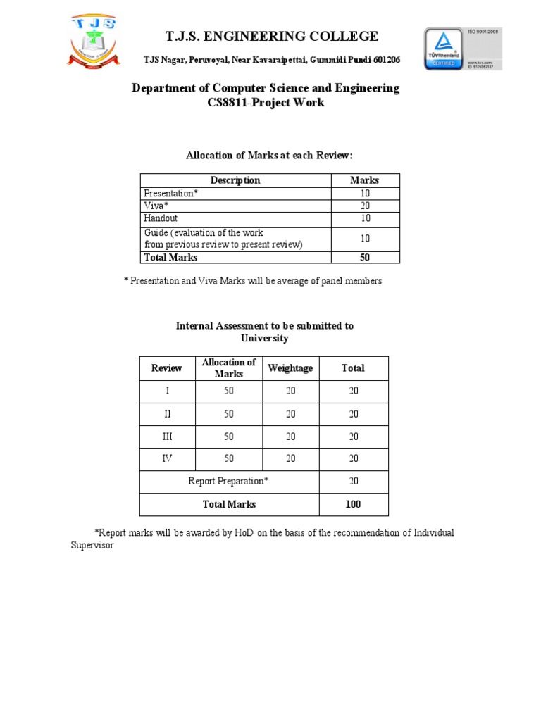 UG Project Schedule and Guidelines | PDF | Academia | Learning