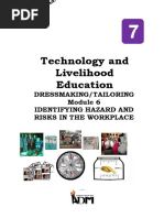 TLE7 HE Dressmaking Q1 Mod2 Identifying-Sewing-Tools-And-Equipment v3 | PDF | Scissors | Sewing