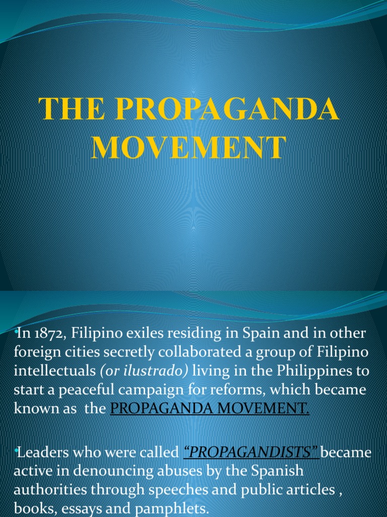 The Propaganda Movement | PDF | Philippines